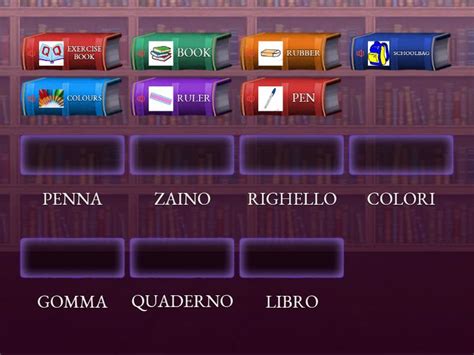 School Objects Match Up School Objects Match Up