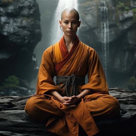 Premium Ai Image Shaolin Woman