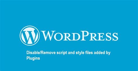 How To Disable Or Remove Plugin S CSS File In WordPress Techglimpse