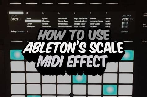 Midi Effect Tutorial How To Use Abletons Scale Beat Production