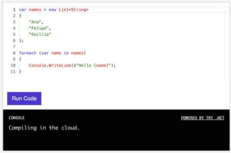 Homepage Demo Didn T Complete Compilation Issue Dotnet Try GitHub