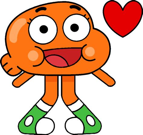 Darwin Watterson Cute Love Pose Fanart By Mfsjst On Deviantart