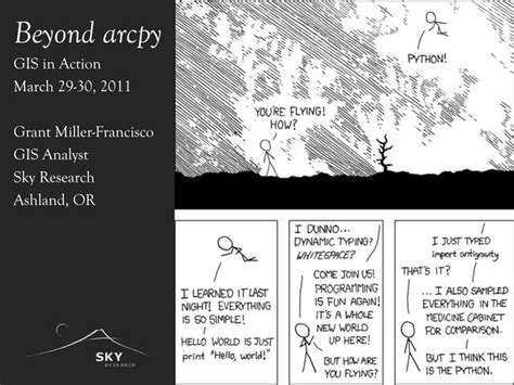 Beyond Arcpy Python For Gis Grant Miller Francisco Ppt