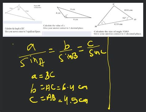 Dipanin NOICalculate The Value Of X Calculate The Length Of BC Give Yo