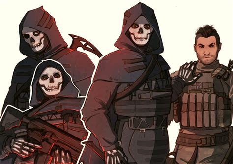 Ghost And Soap Call Of Duty And 1 More Drawn By Amikoroyai Danbooru
