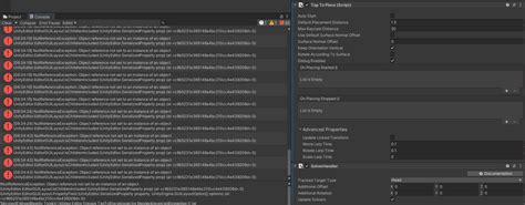 Tap To Place Inspector Issue Advanced Properties Issue Microsoft Mixedrealitytoolkit