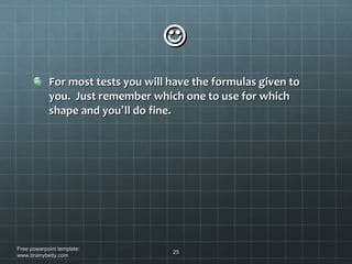Formulas Geometry PPT
