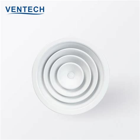 Hvac System Round Ceiling Diffusers With Damper Air Diffuser And Supply Air Diffuser