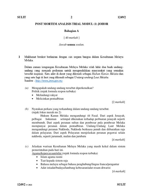 1 Analisis Lengkap Modul Johor Pdf