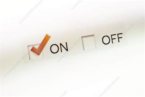 Internet Checkbox Stock Image C Science Photo Library