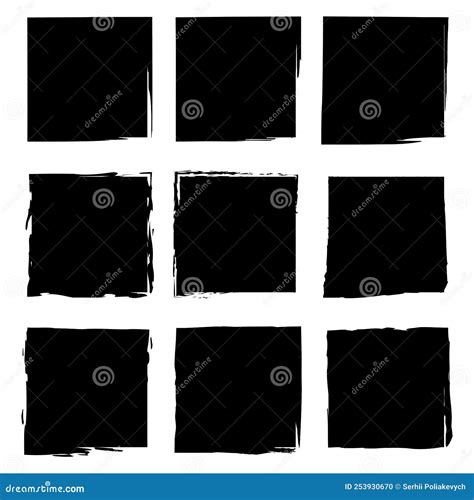 Brush Frames Different In Doodle Style Vector Illustration Stock Image Stock Vector