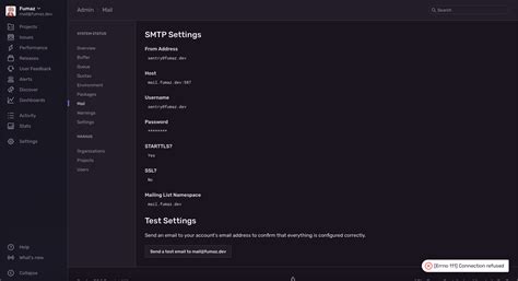 Errno 111 Connection Refused When Sending Mail · Issue 1266
