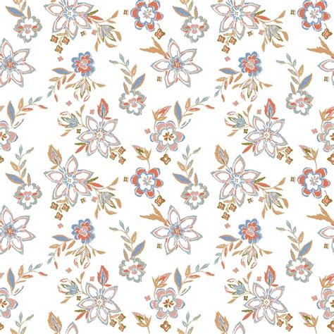 Premium Vector Floral Seamless Vector Illustration Pattern Isolated