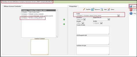 Customize Company Screen Of Sage Crm Mobile App Sage Crm Tips Tricks And Components