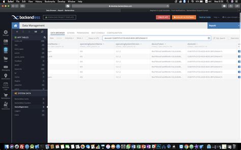segment in push template push notifications backendless support