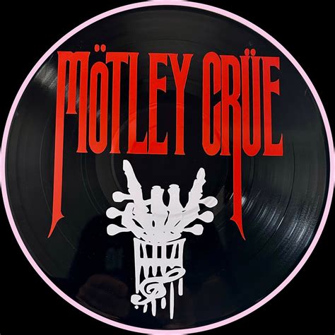Motley Crue Themed Vinyl Record Art Created on A Recycled 12 Inch ...
