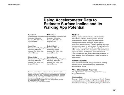 pdf using accelerometer data to estimate surface incline … · · 2015