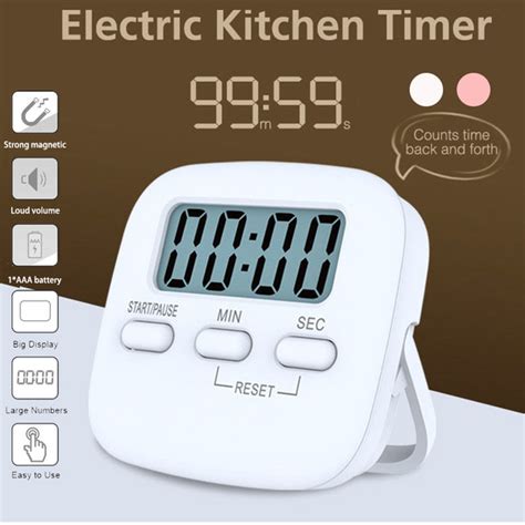 Magnetic Lcd Digital Kitchen Timermini Countdown Electronic Kitchen Timer With Desktop Stand