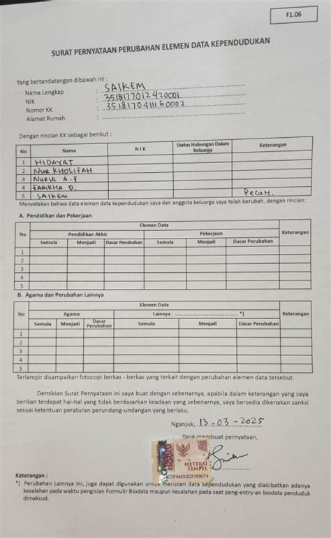 Formulir F1 06 Surat Pernyataan Perubahan Elemen Cp 2025 00025108 013 001 20250313041759 Jpeg