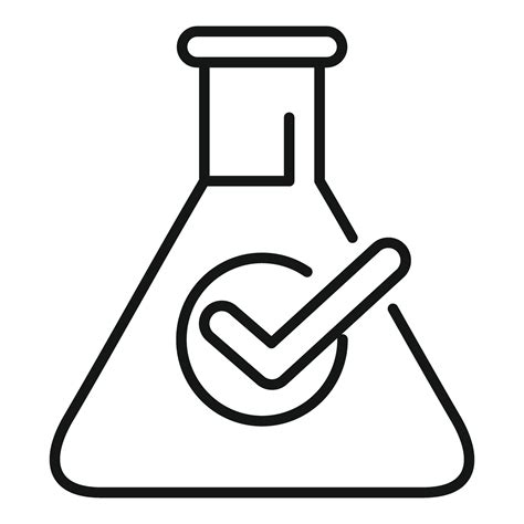 Laboratory Flask With Checkmark Icon 45409183 Vector Art At Vecteezy