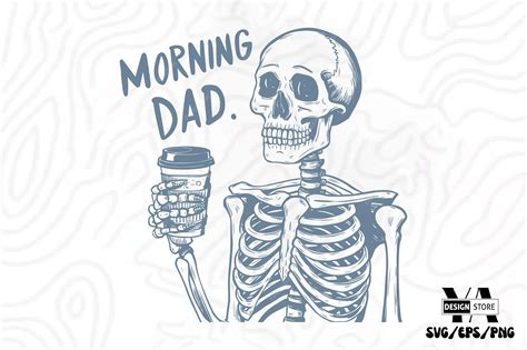 Premium Vector Funny Dad Skeleton Svg Files For Tshirts And Unique