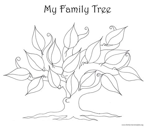 Tree With Leaves Template Printable