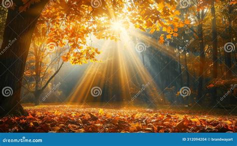 Sun Shining Through Tree Canopy Stock Illustration Illustration Of Sunlight Vegetation 312094204