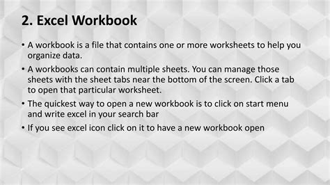 Chap Of Microsoft Excel For Absolute Beginners Getting Started With Excel PPT