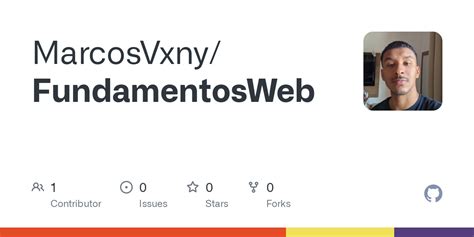 GitHub MarcosVxny FundamentosWeb