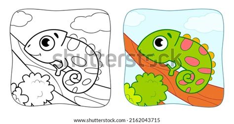 아이들을 위한 책이나 색칠 페이지 이구아나 스톡 벡터로열티 프리 2162043715 Shutterstock