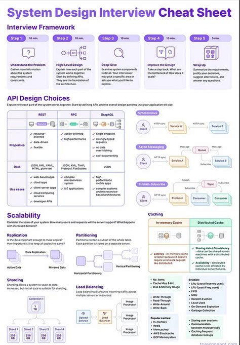 5 Must Have System Design Cheat Sheets For Interviews Dev Community