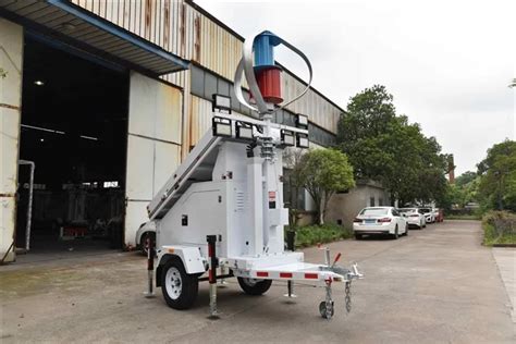 Mobile Solar Wind Hybrid Light Trailer Manufacturer Supplier Factory
