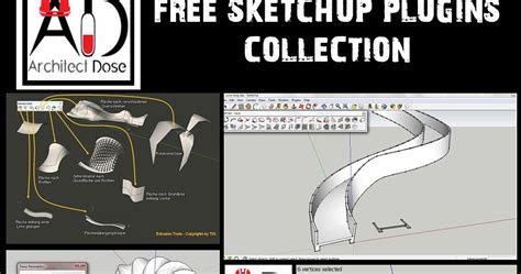 Free Collection Of Sketchup Plugins That Make You Model Crazy Forms And Shapes This Sketchup