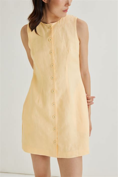 Button Down Shift Dress Our Second Nature