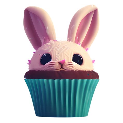 Download Ai Generated Bunny Cupcake Royalty Free Stock Illustration