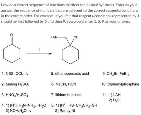 Solved Determine The Correct Order Of Steps That Will Occur