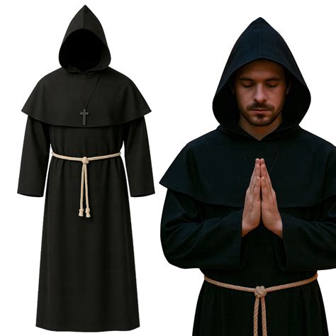 Kostium Męski Księdza Mnicha Bergens Czarny L • Cena Opinie • Kostiumy
