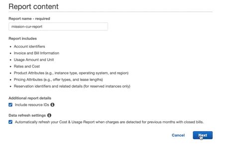 how and why you should enable the aws cost and usage report cur for