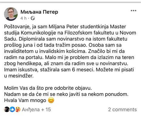 Milija Jakic Posted On Linkedin