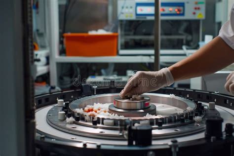 Group Of People With Scientific Experiments And Workflow Stock