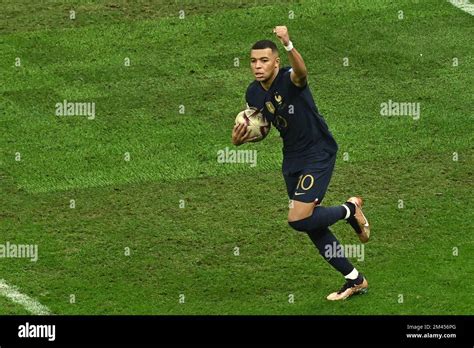 Kylian Mbappe Of France Celebrates His Goal During Argentina V France