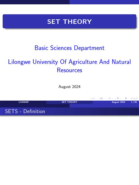 Set Theory 1 Pdf
