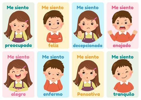 Las Emociones Tarjetas Educativas Versión Niña En 2025