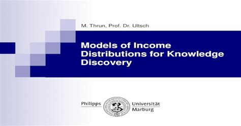 Pdf Models Of Income Distributions For Knowledge Discovery