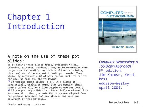 Ppt Introduction 1 1 Chapter 1 Introduction Computer Networking A