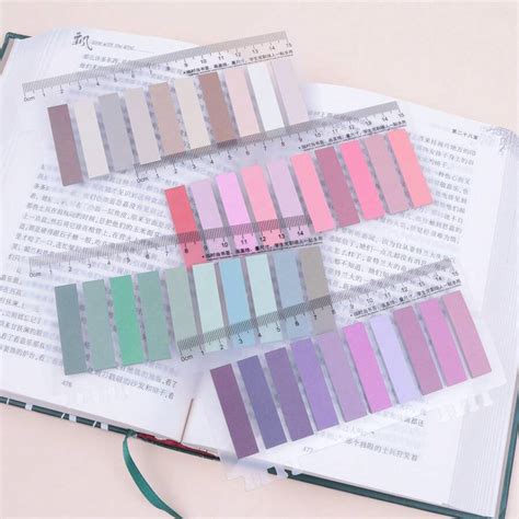 200 sheets sticky adhesive notes self stick memo pads writable paper index tabs for indexing