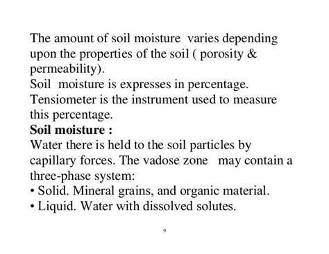 Vertical Distribution Of Groundwater