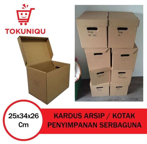 Jual Box File Kardus Kotak Arsip Penyimpanan Dokumen Karton Tebal Keras Multicolour Di Seller