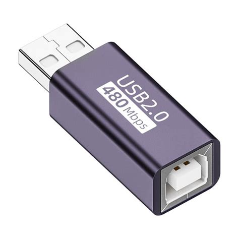Necvior Usb B Conversion Adapters Female To Male Connectors Converters Efficient Data Transfer
