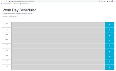 Github Ameeranoorstandard Workday Calendar Application